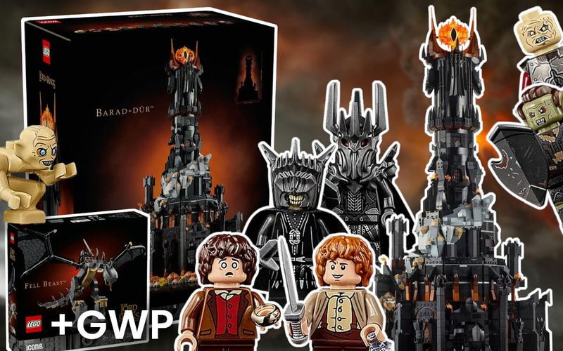 LEGO Lord of the Rings 10333: Barad-Dur & GWP revealed!