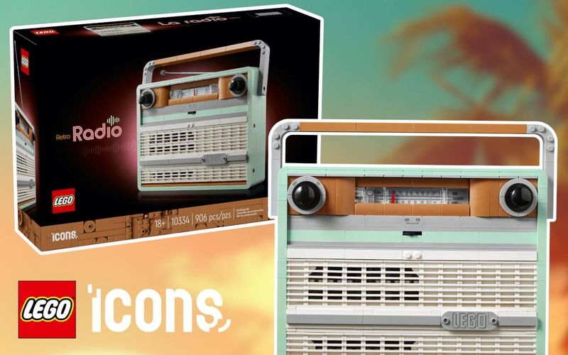 LEGO Icons 10334: Retro Radio with Soundbrick revealed!