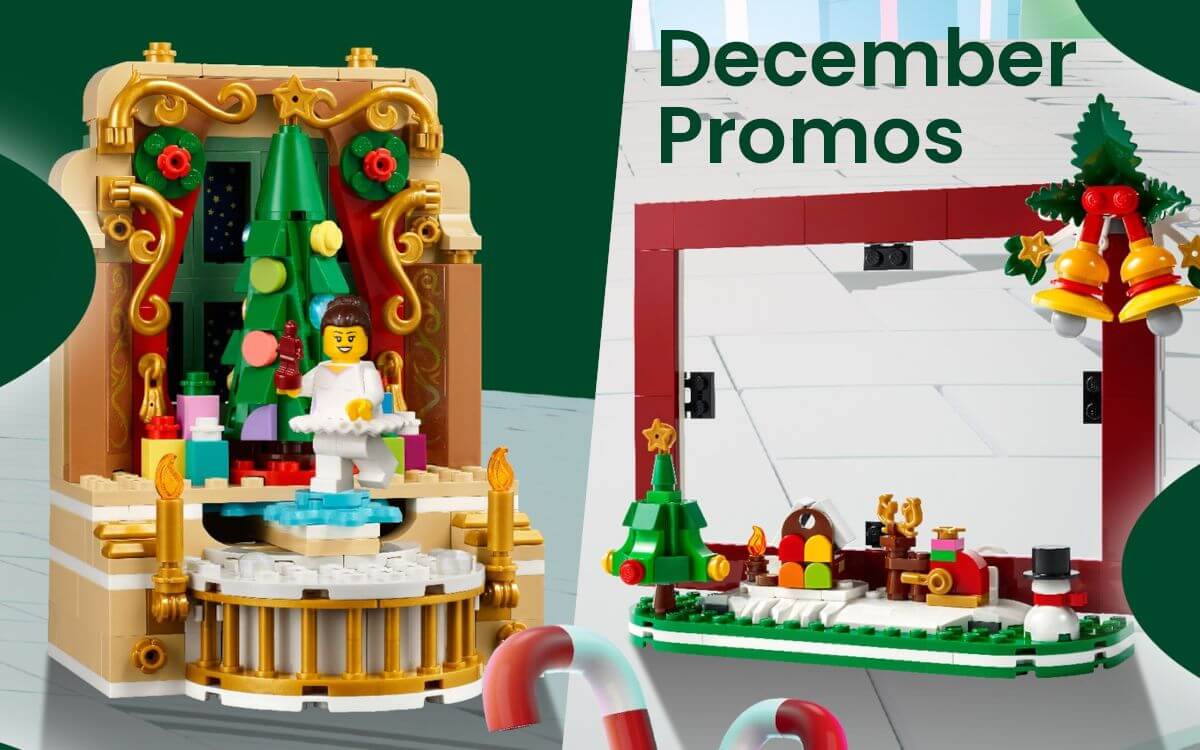 LEGO December 2024 GWPs: Ballerina Scene & Christmas Frame revealed!