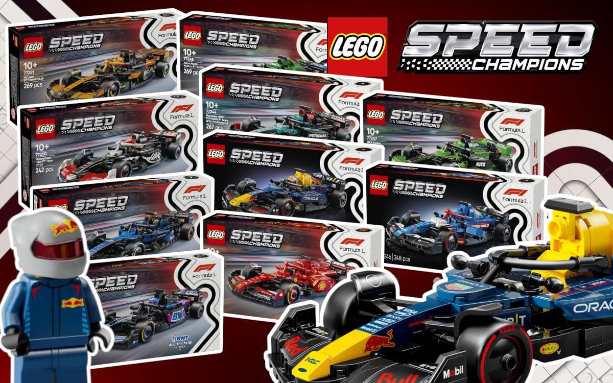 LEGO Speed Champions: Formula 1 sets revealed for March 2025!